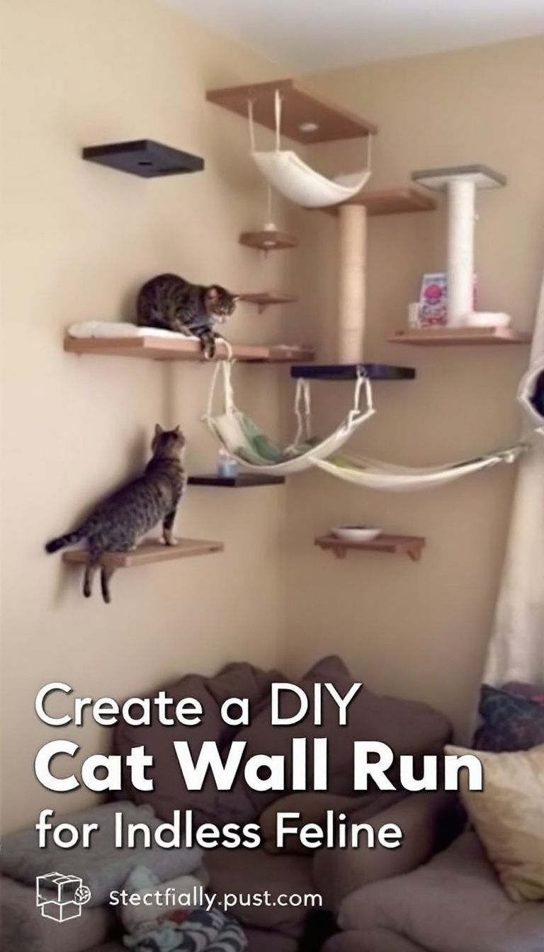 Create Epic DIY Wall Cat Run & Indoor Playground for Your Cats