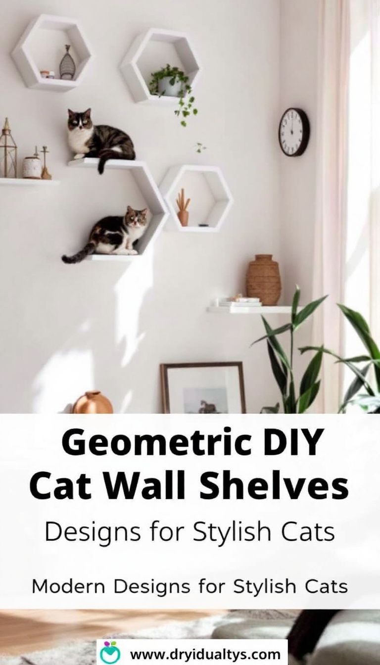 Get Your Paws on Geometric DIY Cat Wall Shelves Modern Designs for ...