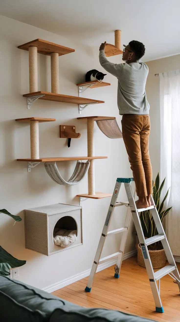 Building a DIY Cat Wall Tower: A Stylish Climbing Solution