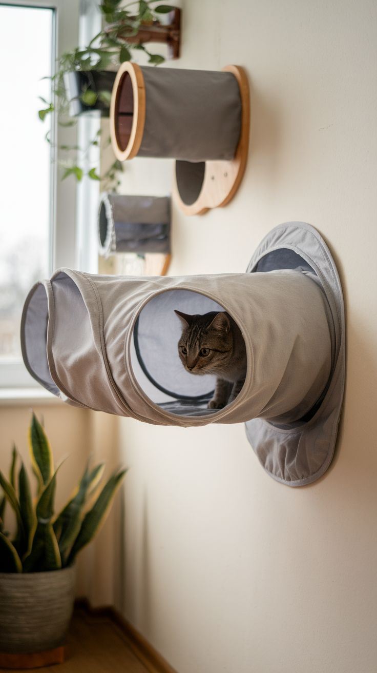 Unleash Your Cats Inner Explorer: Cat Wall Tunnels