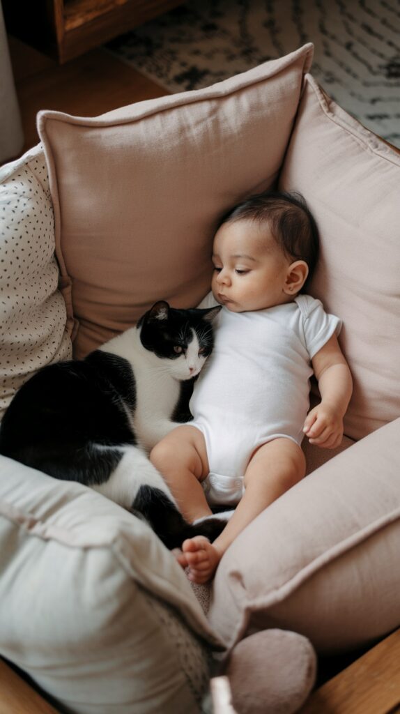 7 Signs Your Cat Is Adjusting Well To A New Baby